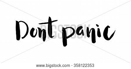 Dont Panic - Vector & Photo (Free Trial) | Bigstock