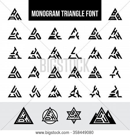 Set Letters Triangle Vector & Photo (Free Trial) | Bigstock
