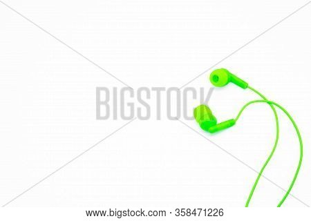 Green Earpods Basic - Image & Photo (Free Trial) | Bigstock