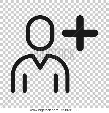 People Plus Icon Flat Vector & Photo (Free Trial) | Bigstock