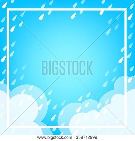 Banner Frame Rain Vector & Photo (Free Trial) | Bigstock