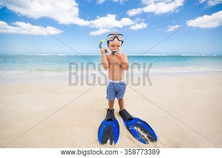 Little Boy Diving Mask Image & Photo (Free Trial) | Bigstock