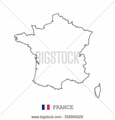 France Map Line, Vector & Photo (Free Trial) | Bigstock