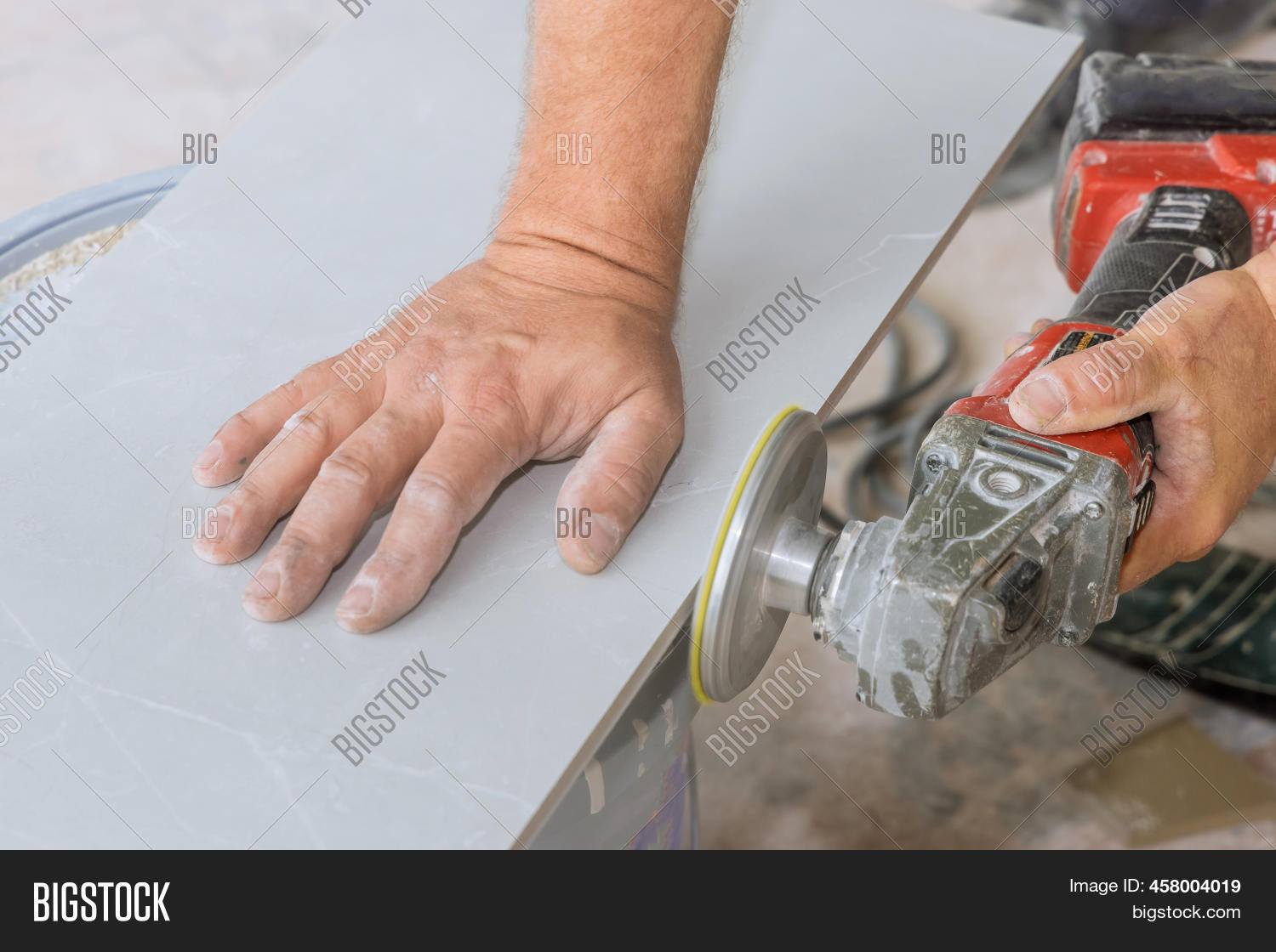 Worker Using Angle Image & Photo (Free Trial) | Bigstock