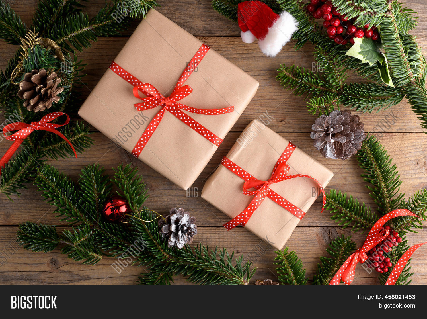 Christmas Kraft Gifts Image & Photo (Free Trial) | Bigstock