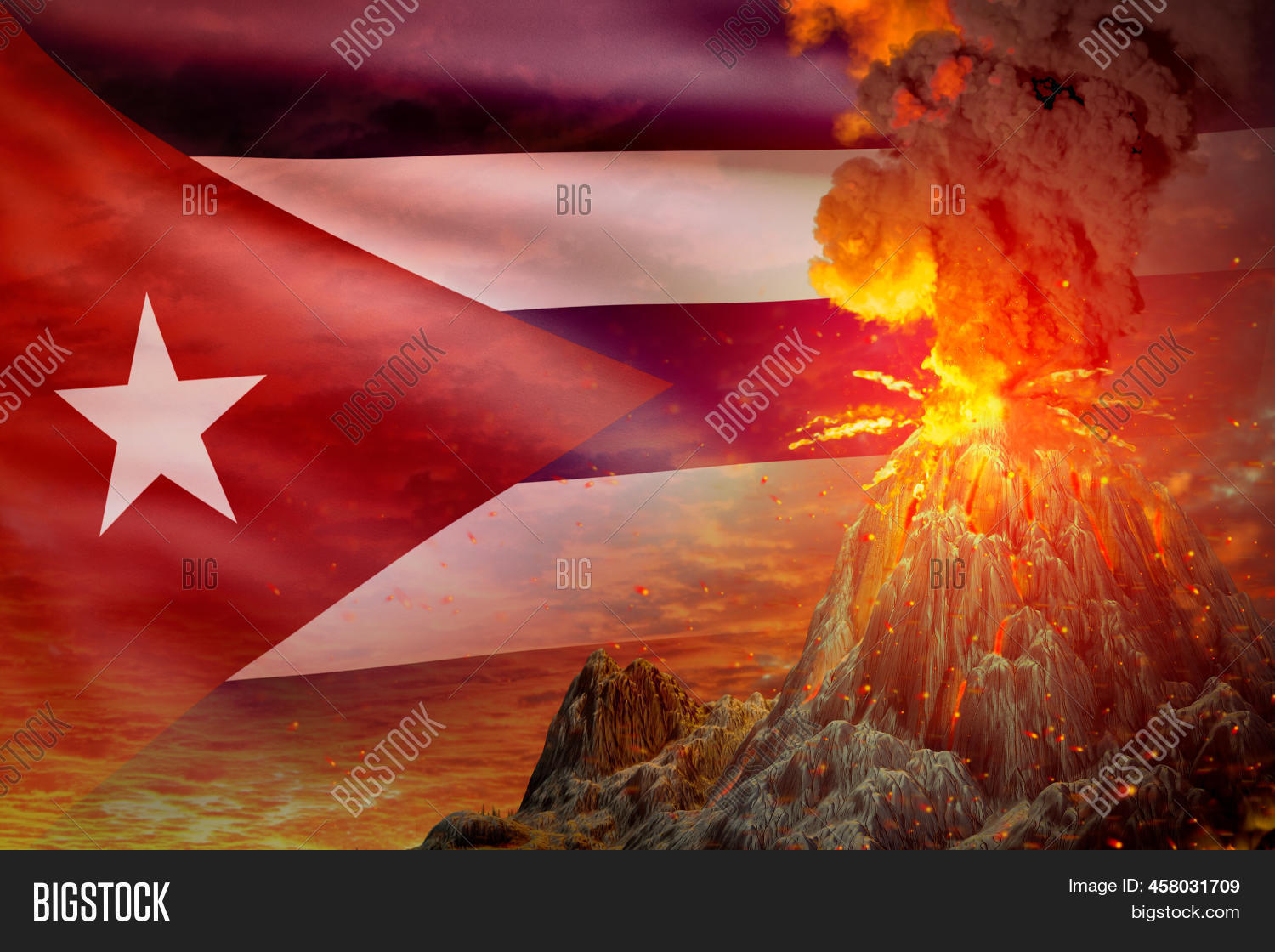 Conical Volcano Blast Image & Photo (Free Trial) | Bigstock