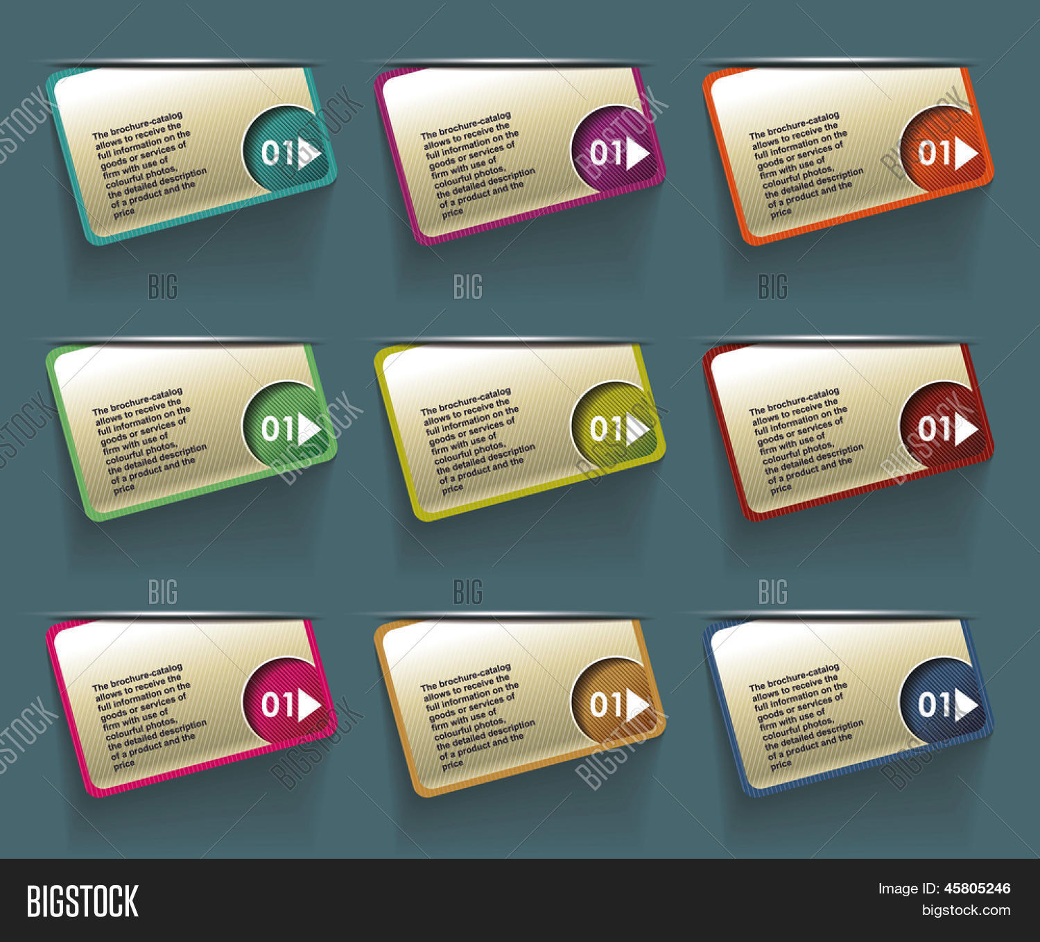 Step By Step Labels Vector & Photo (Free Trial) | Bigstock