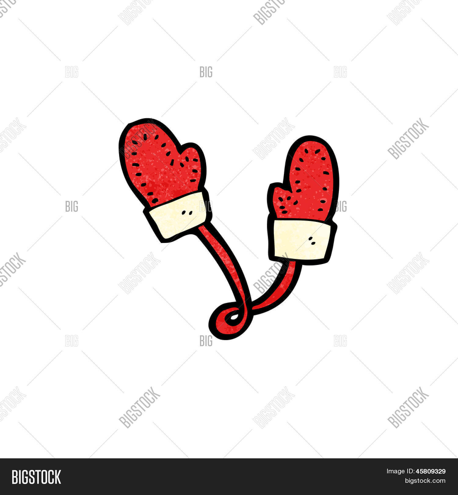 Winter Mittens Cartoon Image & Photo (Free Trial) | Bigstock