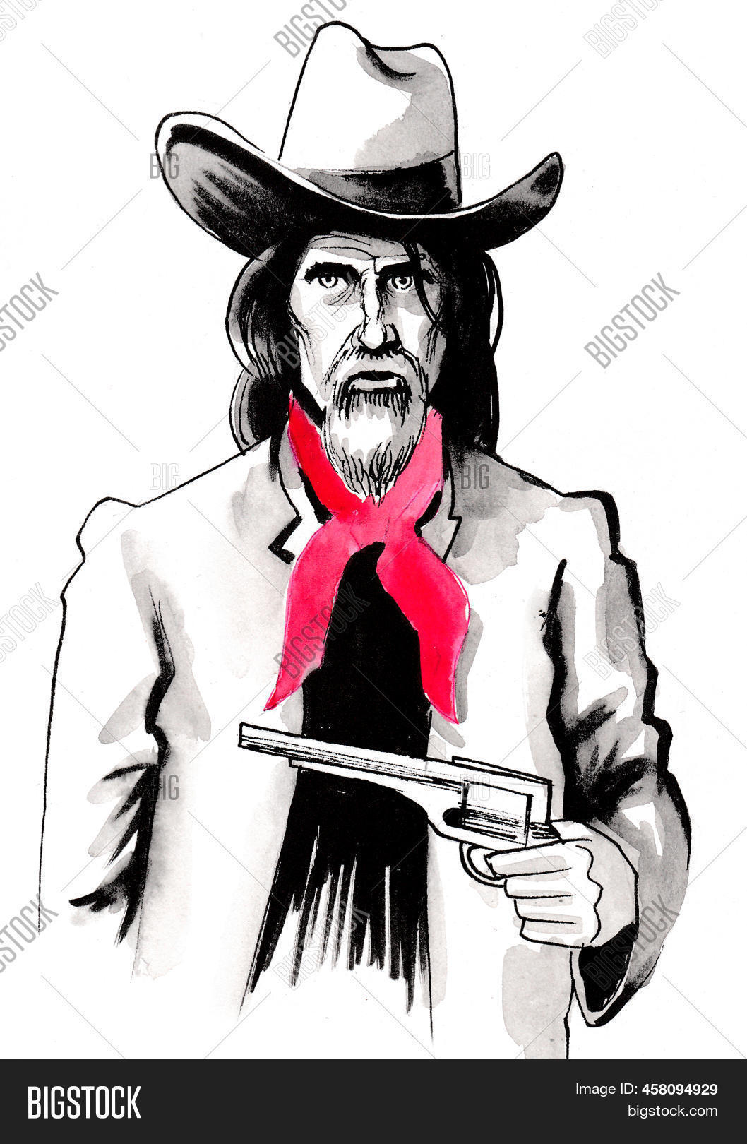 Cowboy Revolver Gun. Image & Photo (Free Trial) | Bigstock