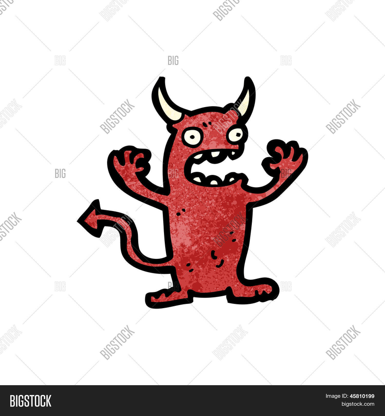 Cartoon Little Devil Image & Photo (Free Trial) | Bigstock