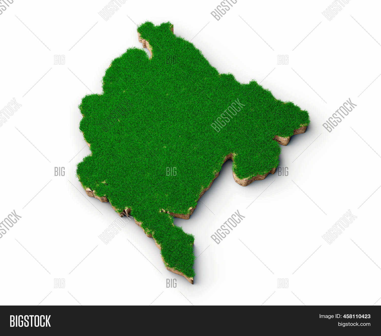 Montenegro Map Soil Image & Photo (Free Trial) | Bigstock