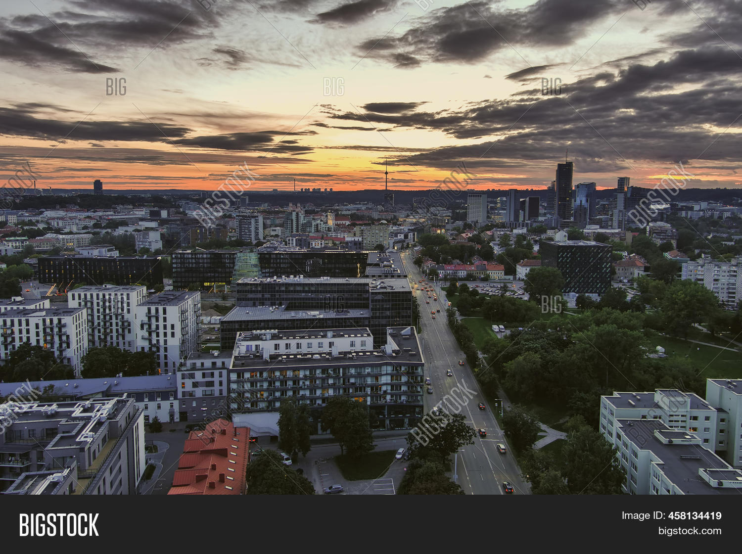 Aerial View Vilnius Image & Photo (Free Trial) | Bigstock