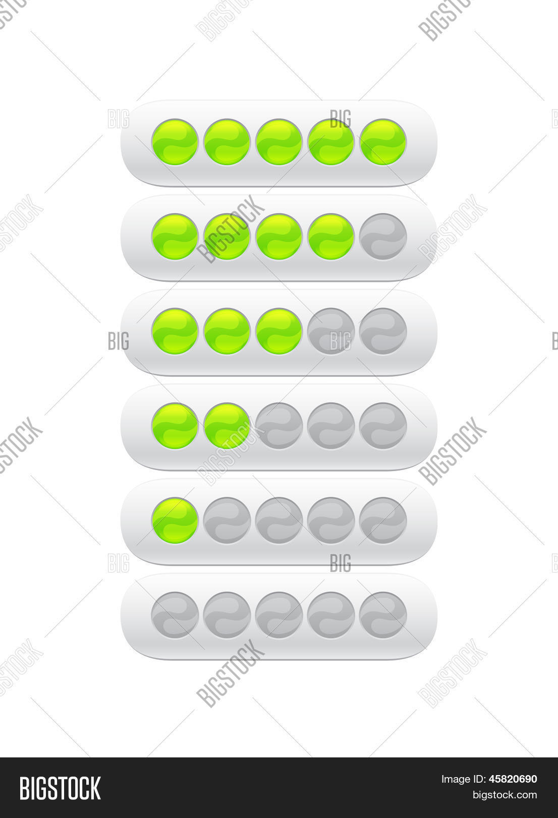 Progress Bar Green Vector & Photo (Free Trial) | Bigstock