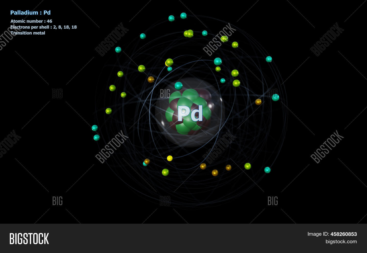 3d Illustration Atom Image & Photo (Free Trial) | Bigstock