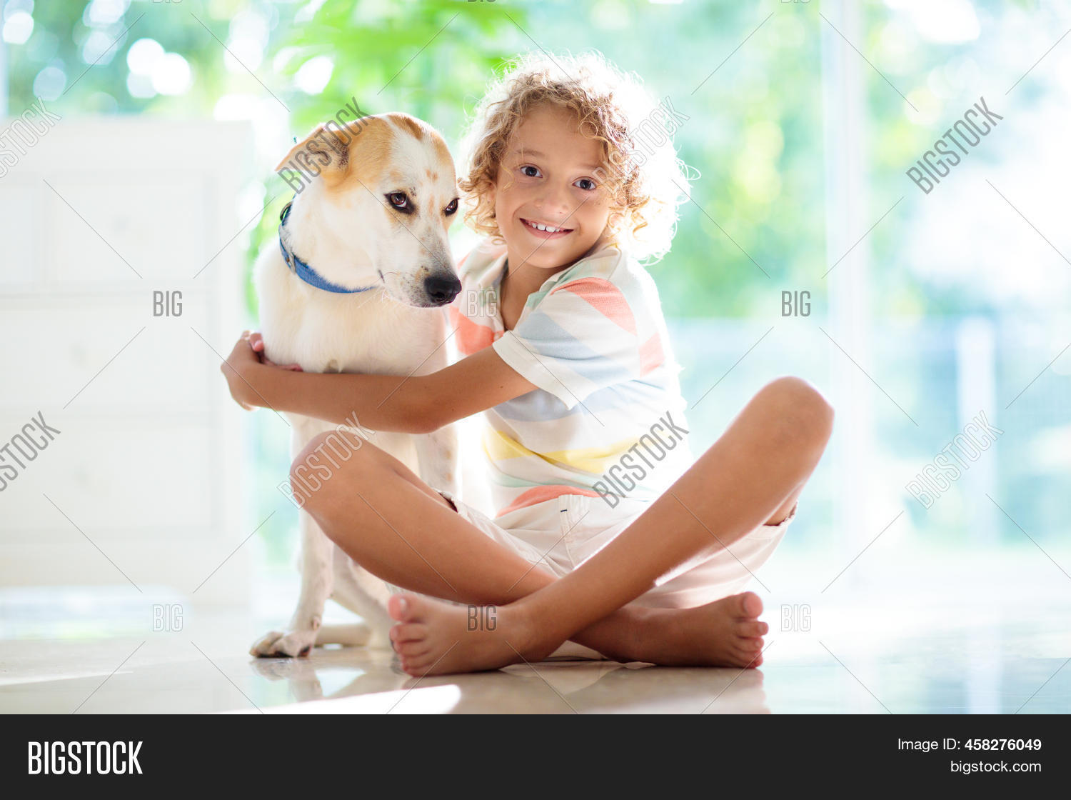Child Playing Dog. Kid Image & Photo (Free Trial) | Bigstock