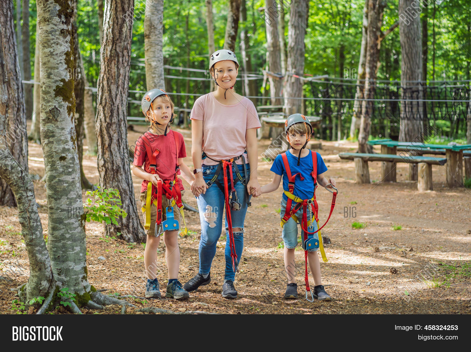 Friends On Ropes Image & Photo (Free Trial) | Bigstock