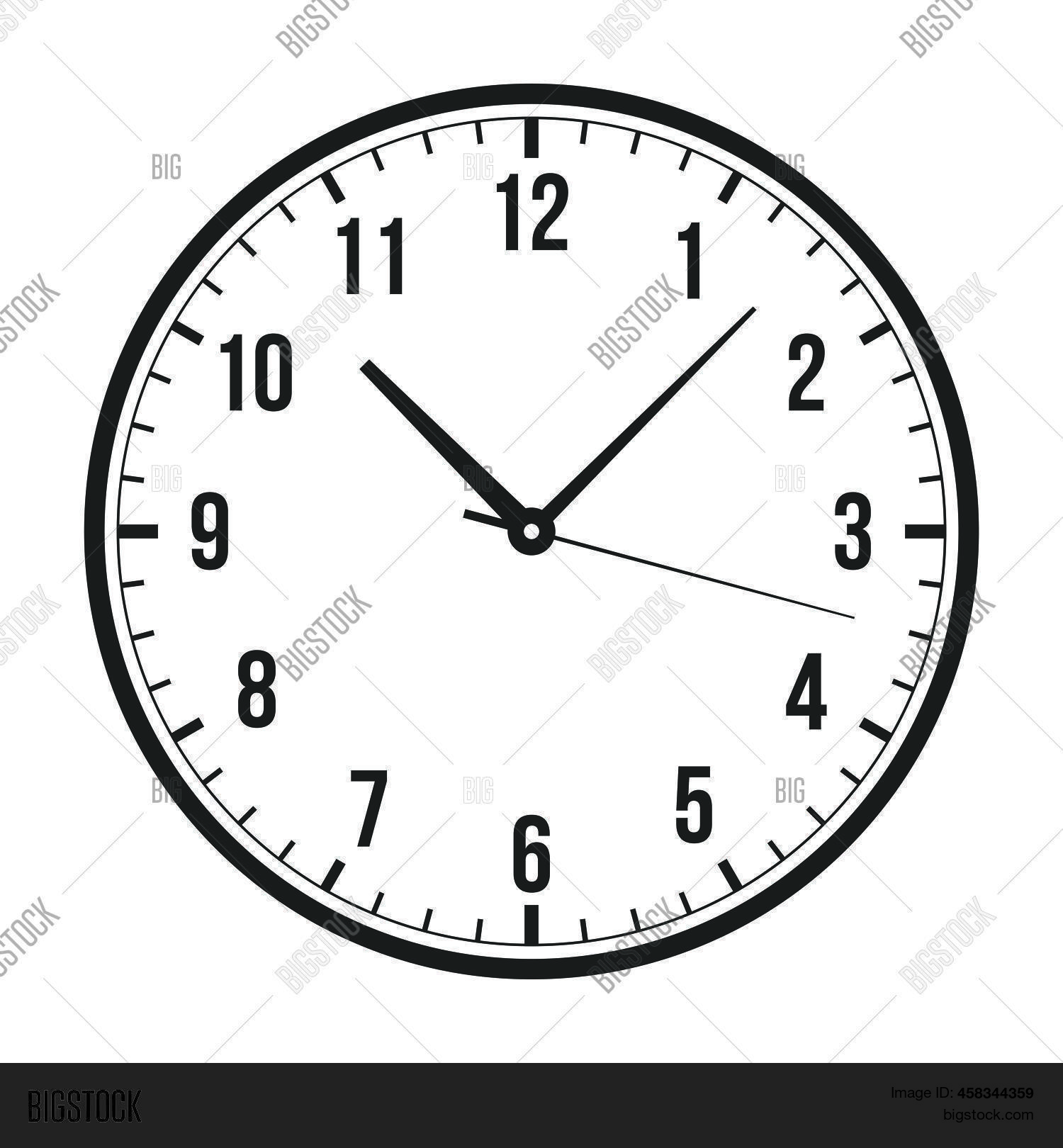 Modern Clock Arabic Vector & Photo (Free Trial) | Bigstock