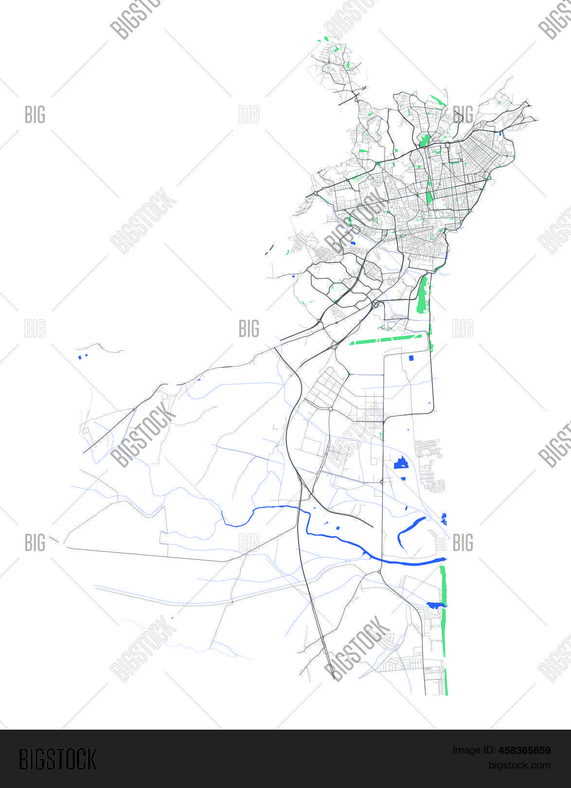 Catania Vector Map. Vector & Photo (Free Trial) | Bigstock