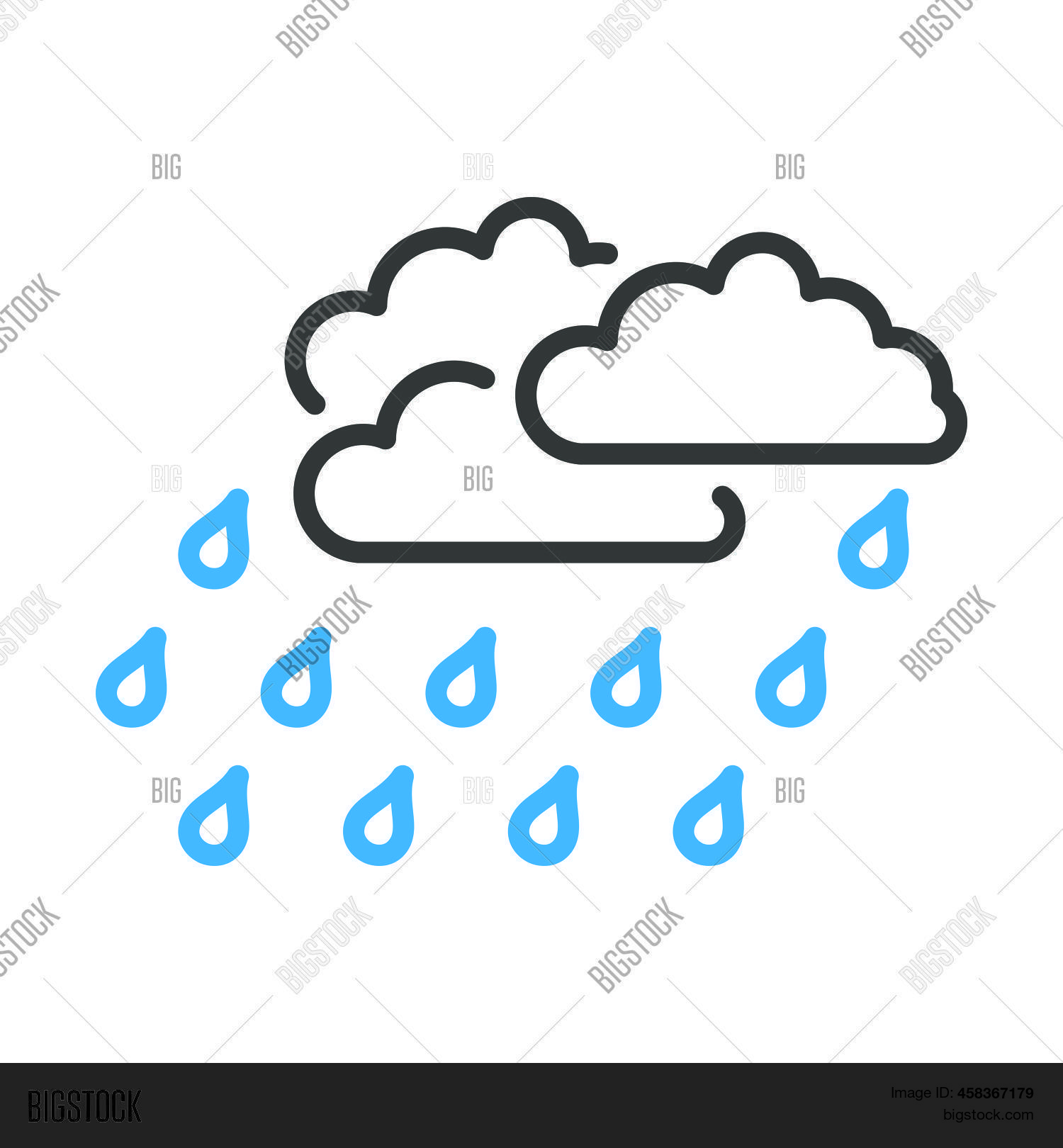 Rainfall Icon. Vector & Photo (Free Trial) | Bigstock