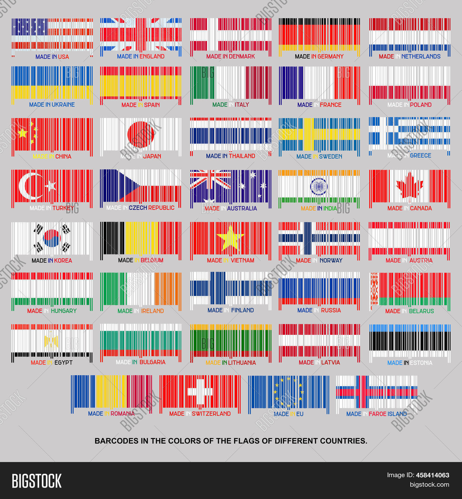 Set Barcodes Colors Image & Photo (Free Trial) | Bigstock