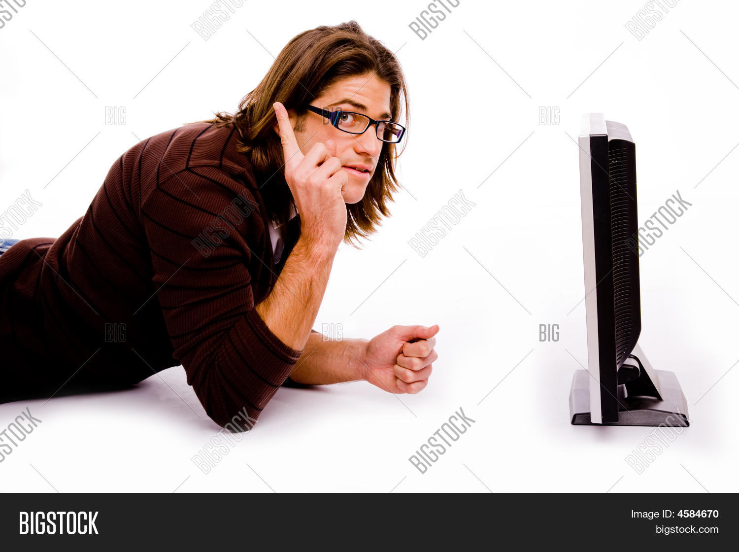 Side Pose Laying Man Image & Photo (Free Trial) | Bigstock