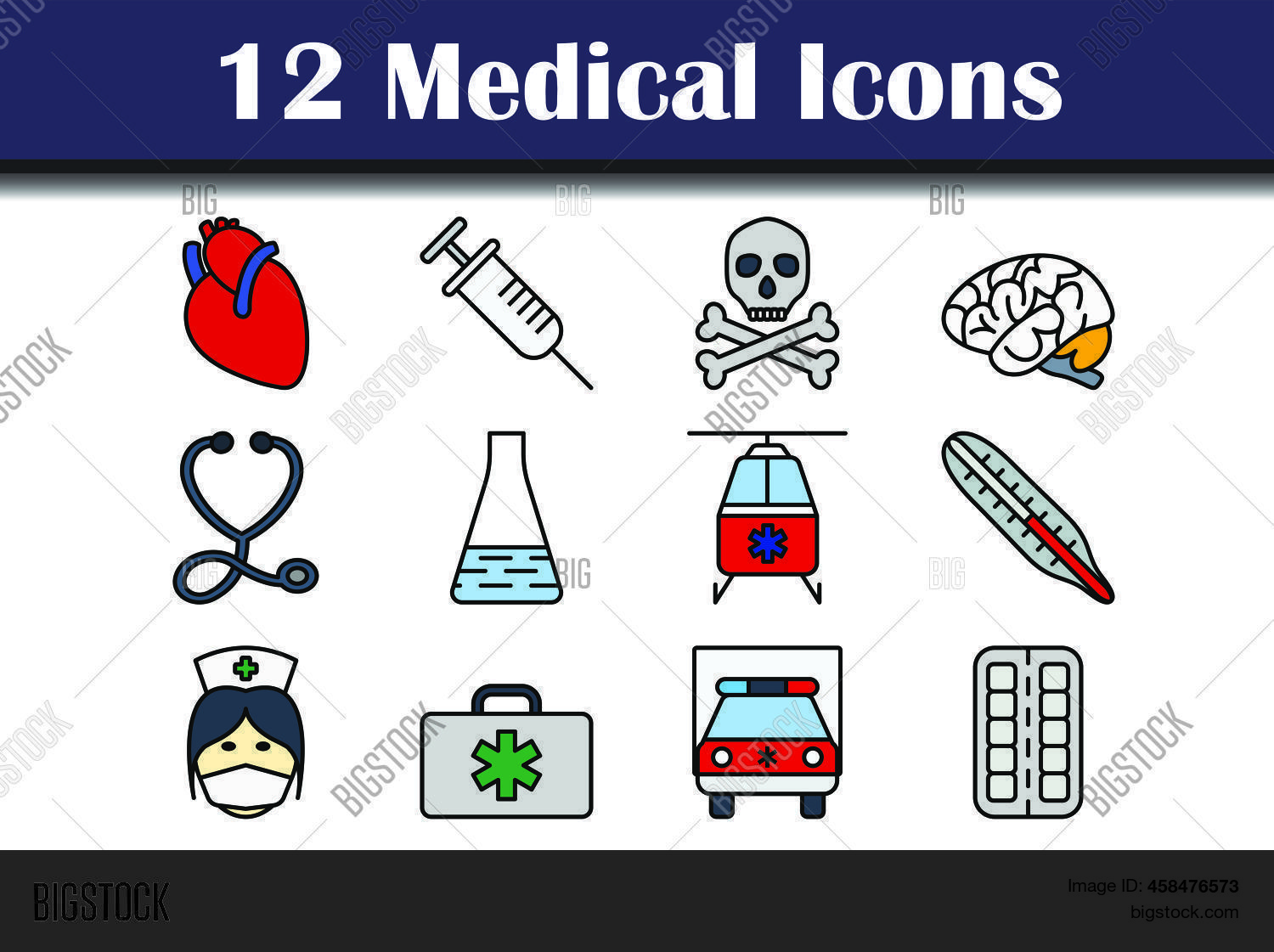 Medical Icon Set. Vector & Photo (Free Trial) | Bigstock