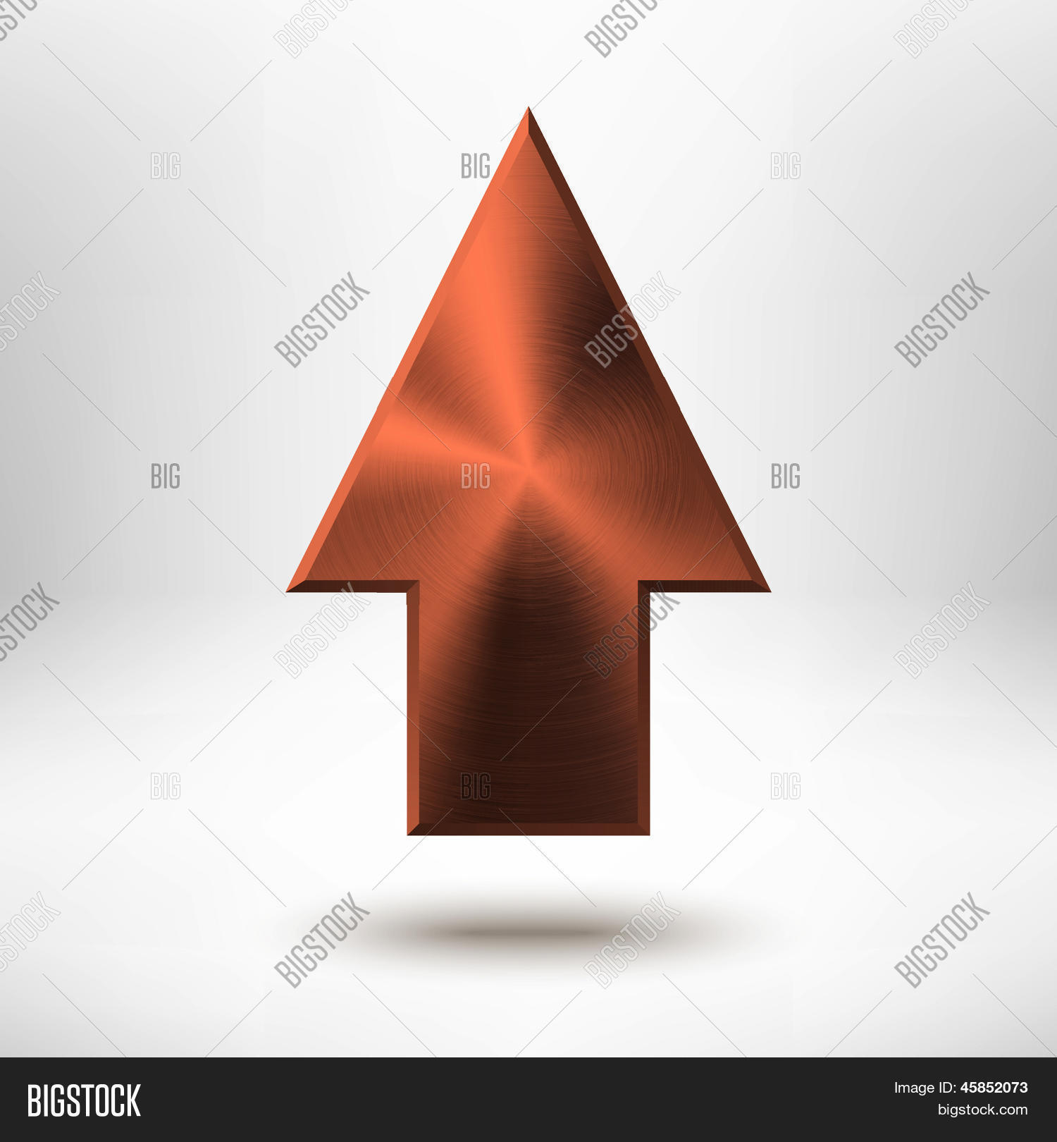 Arrow Sign Bronze Vector & Photo (Free Trial) | Bigstock
