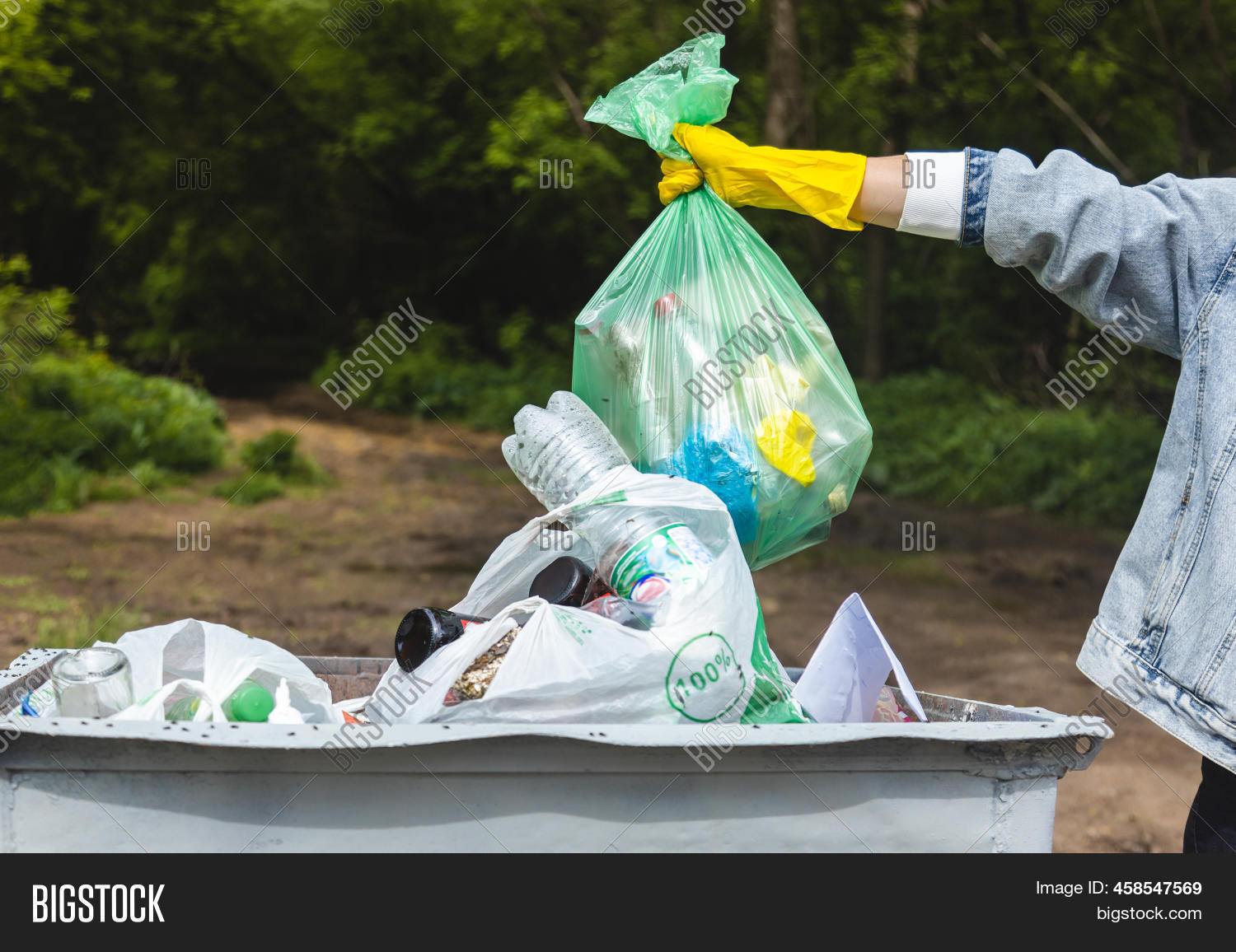 Throwing Garbage Into Image & Photo (Free Trial) | Bigstock