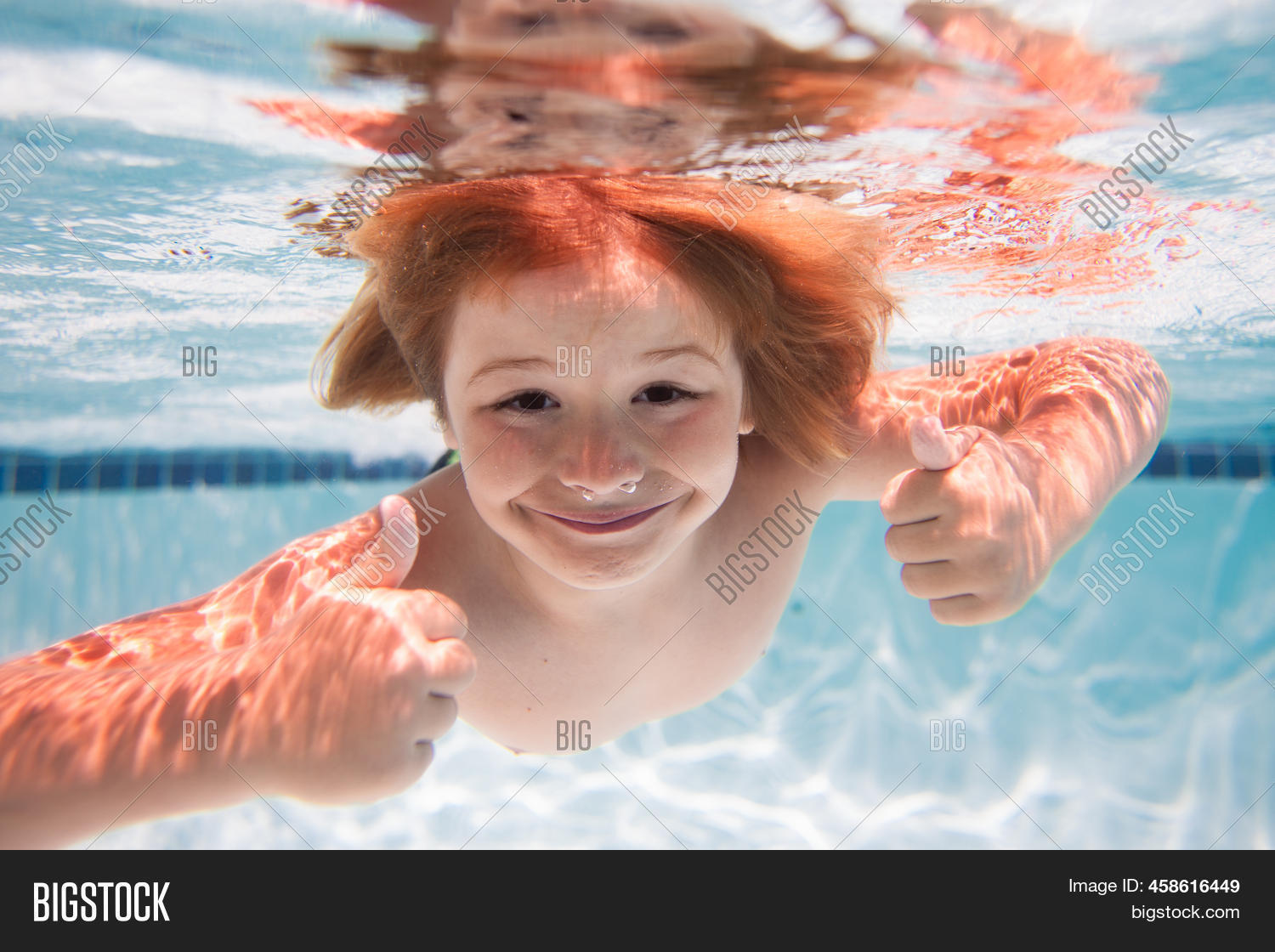 Child Swim Under Water Image & Photo (Free Trial) | Bigstock