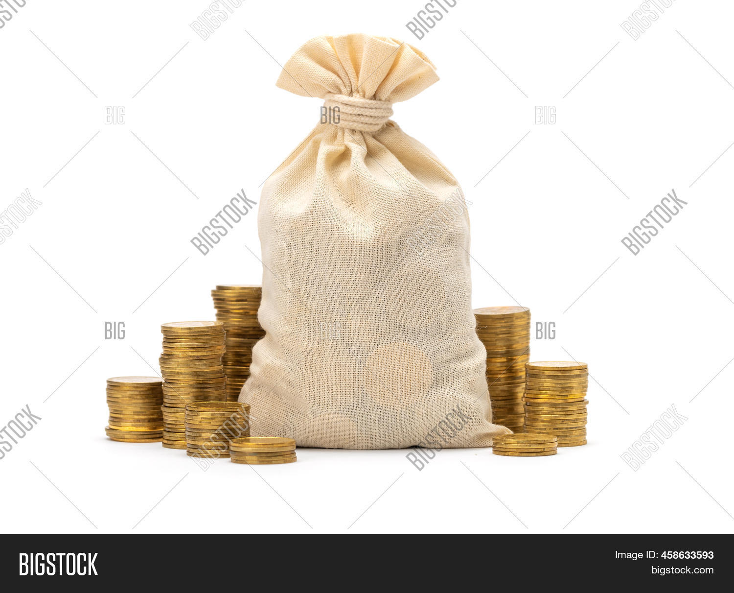 Money Bag Stacks Gold Image & Photo (Free Trial) | Bigstock