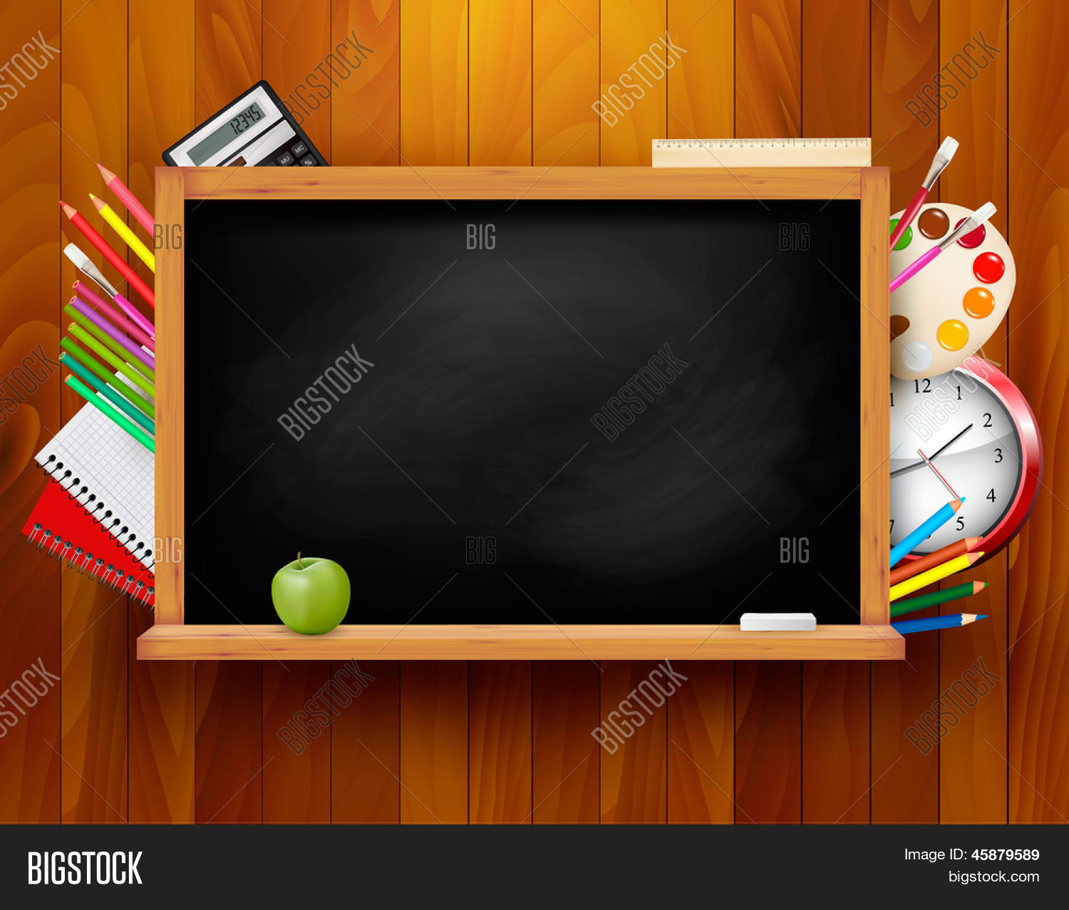 School Slate Vector