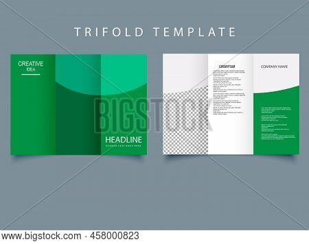 Green Tri Fold Vector & Photo (Free Trial) | Bigstock