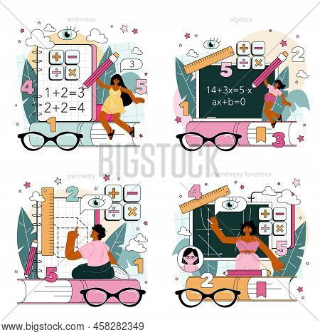 Math School Subject Vector & Photo (Free Trial) | Bigstock