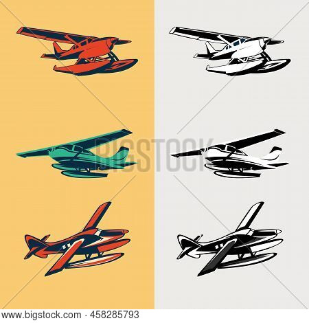 Airplane Logo Set. Vector & Photo (Free Trial) | Bigstock