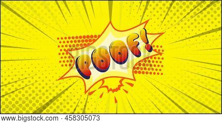 Comic Lettering Poof Vector & Photo (Free Trial) | Bigstock