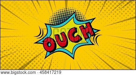 Comic Lettering Ouch Vector & Photo (Free Trial) | Bigstock