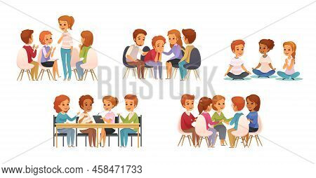 Group Therapy Cartoon Vector & Photo (Free Trial) | Bigstock