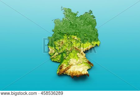 Germany Map Shaded Image & Photo (Free Trial) | Bigstock