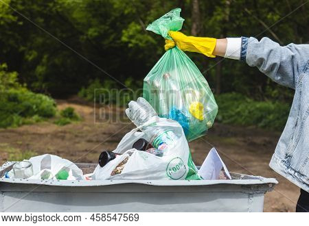 Throwing Garbage Into Image & Photo (Free Trial) | Bigstock