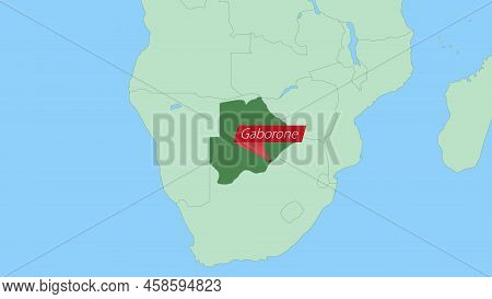 Map Botswana Pin Vector & Photo (Free Trial) | Bigstock