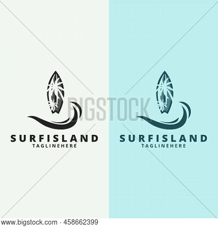 Surfing Logo Emblems Vector & Photo (Free Trial) | Bigstock