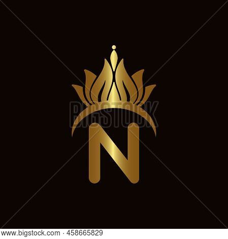 Letter N Crown Logo. Vector & Photo (Free Trial) | Bigstock