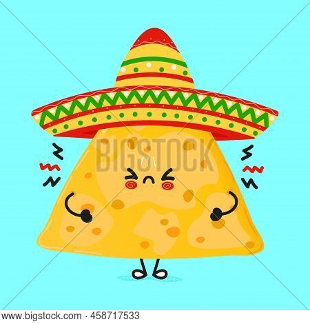 Cute Sad Nachos Vector & Photo (Free Trial) | Bigstock