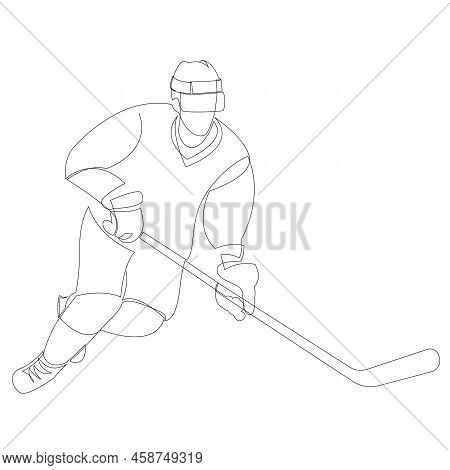 Hockey Player Vector & Photo (Free Trial) | Bigstock