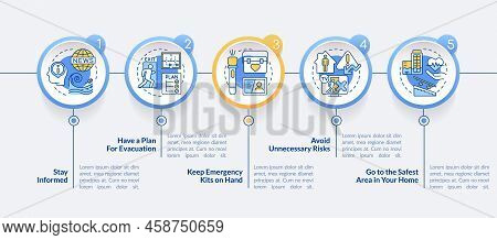 Emergency Preparedness Tips Circle Infographic Template. Avoid Risks ...