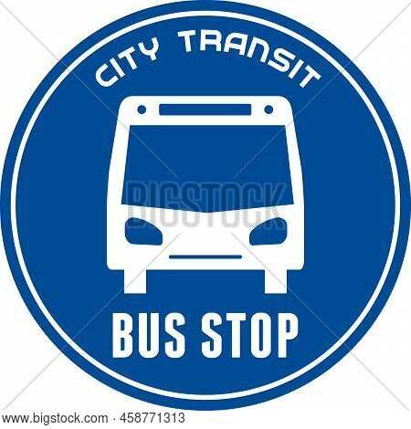 Bus Stop Sign Public Vector & Photo (Free Trial) | Bigstock