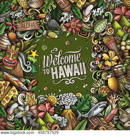 Hawaii Cartoon Vector Vector & Photo (Free Trial) | Bigstock