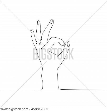 Ok Hand Gesture Vector & Photo (Free Trial) | Bigstock