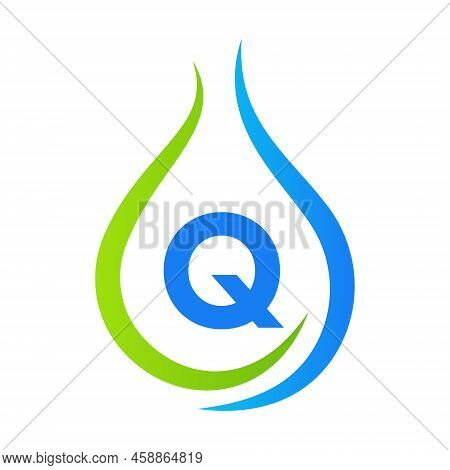 Letter Q Drop Water Vector & Photo (Free Trial) | Bigstock