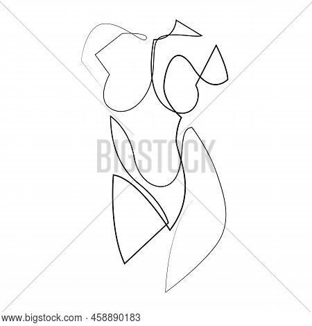 Woman Body One Line Vector & Photo (Free Trial) | Bigstock